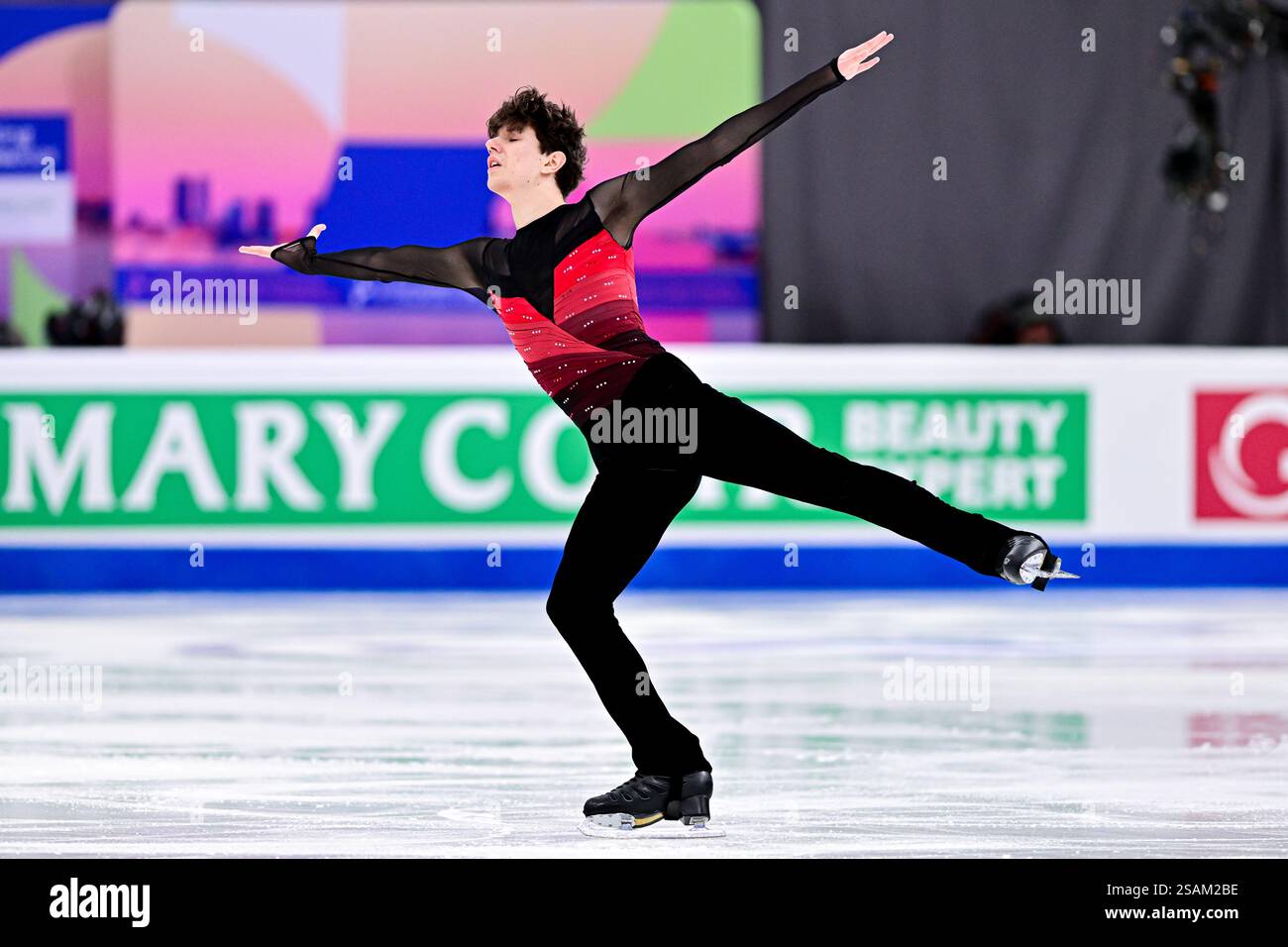 Adam HAGARA (SVK), during Men Short Program, at the ISU European Figure ...