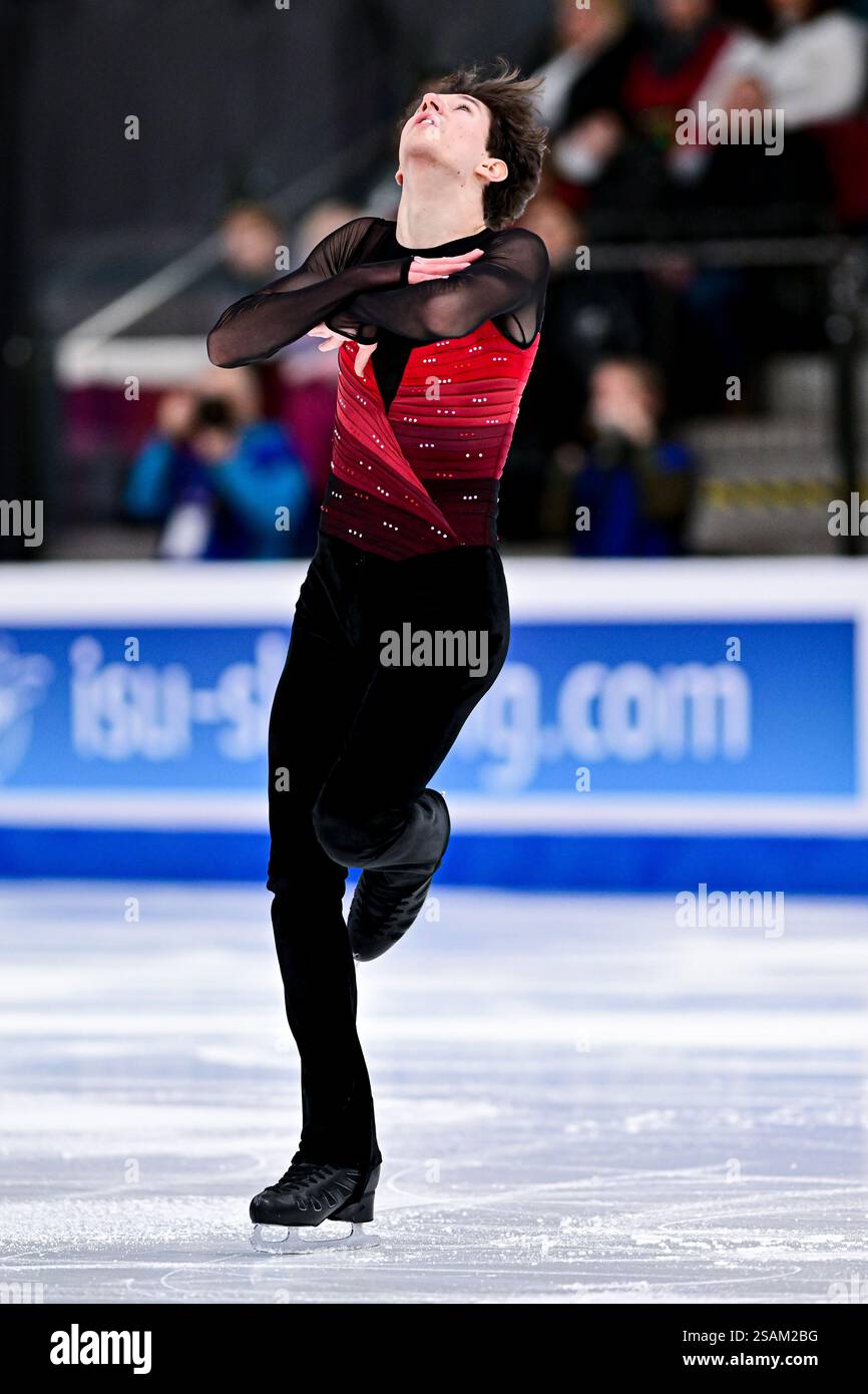 Adam HAGARA (SVK), during Men Short Program, at the ISU European Figure ...