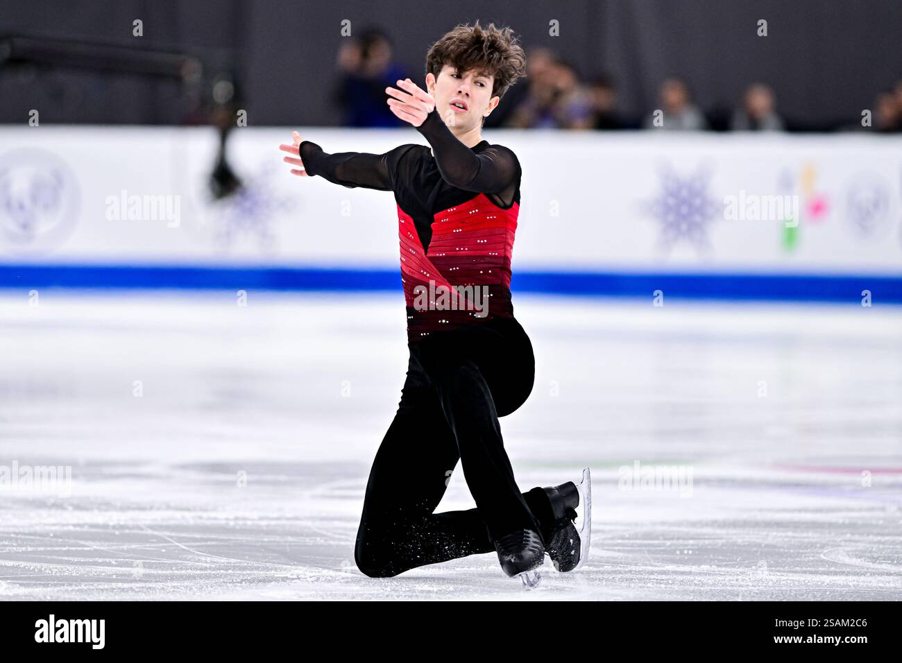 Adam HAGARA (SVK), during Men Short Program, at the ISU European Figure ...