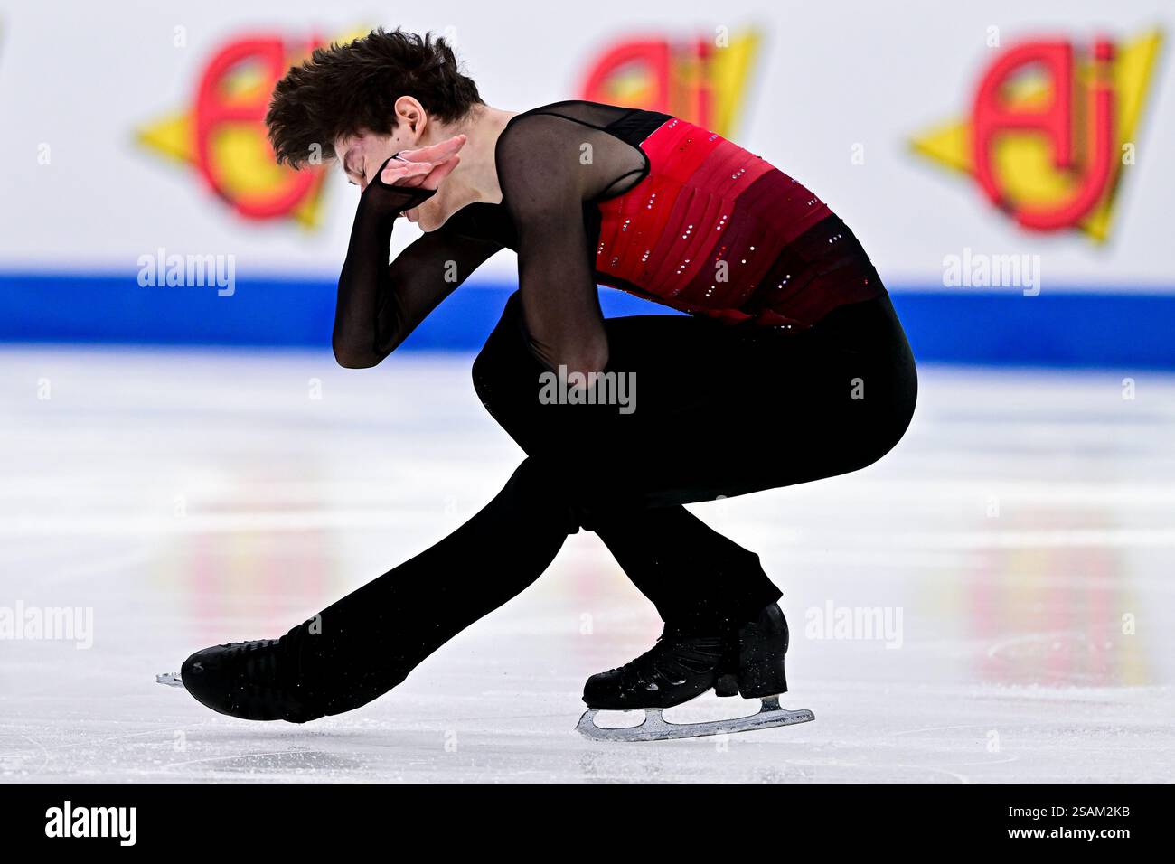 Adam HAGARA (SVK), during Men Short Program, at the ISU European Figure ...