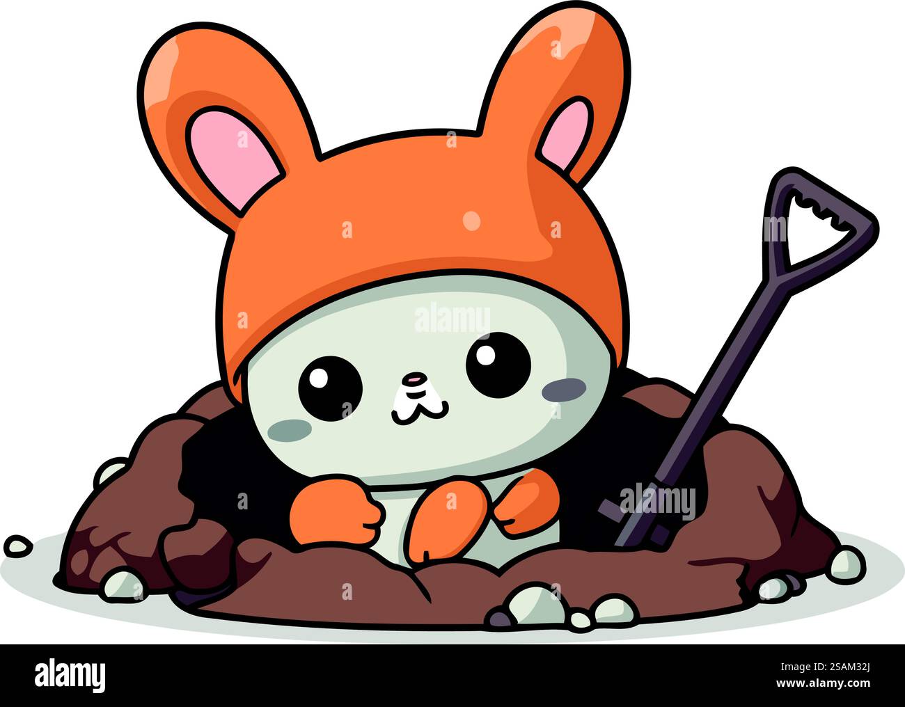 Fox and rabbit illustration hi-res stock photography and images - Alamy