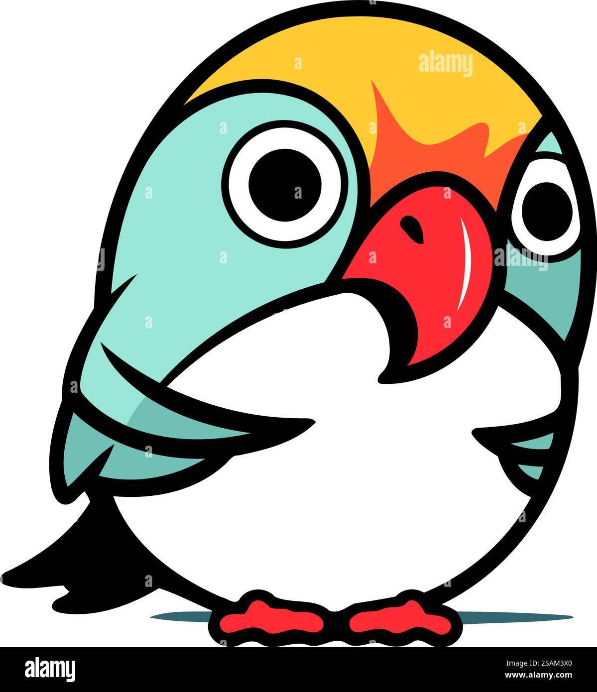 Penguin cartoon mascot character vector illustration isolated on white ...