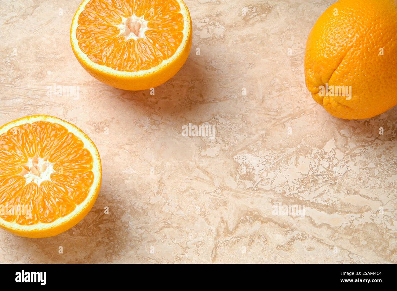 Close up of cross-section of orange Stock Photo - Alamy