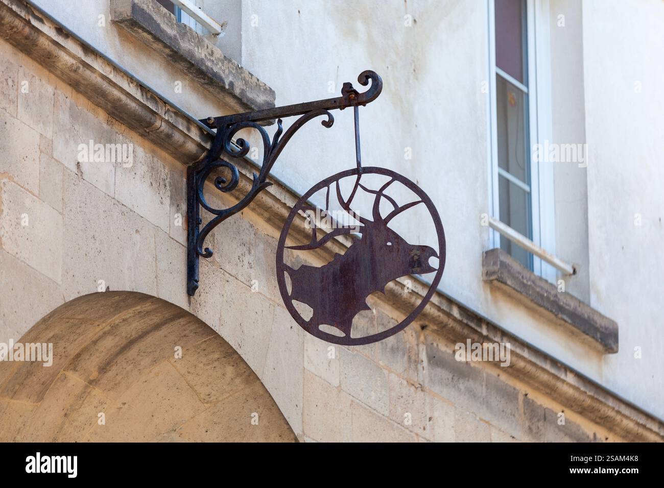 Entrance wrought iron sign hi-res stock photography and images - Alamy