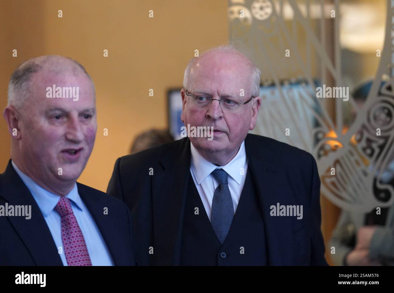 Independent Senator Michael McDowell (right), the first candidate to be ...
