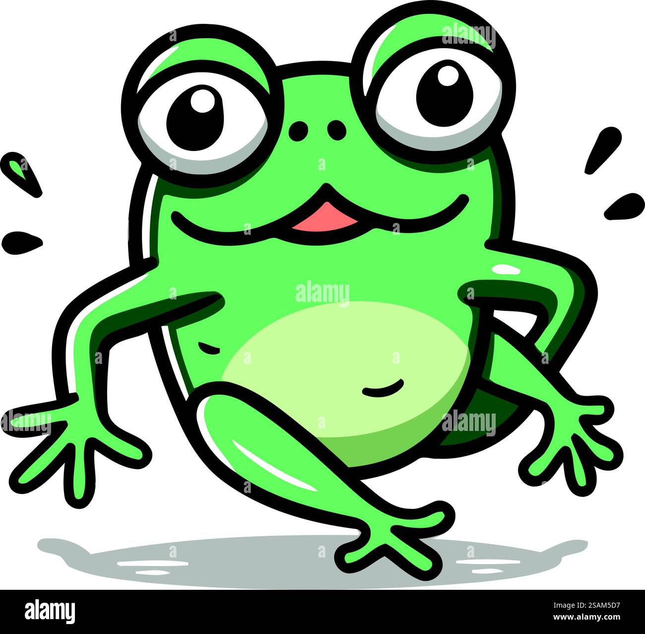 Frog cartoon character hi-res stock photography and images - Alamy
