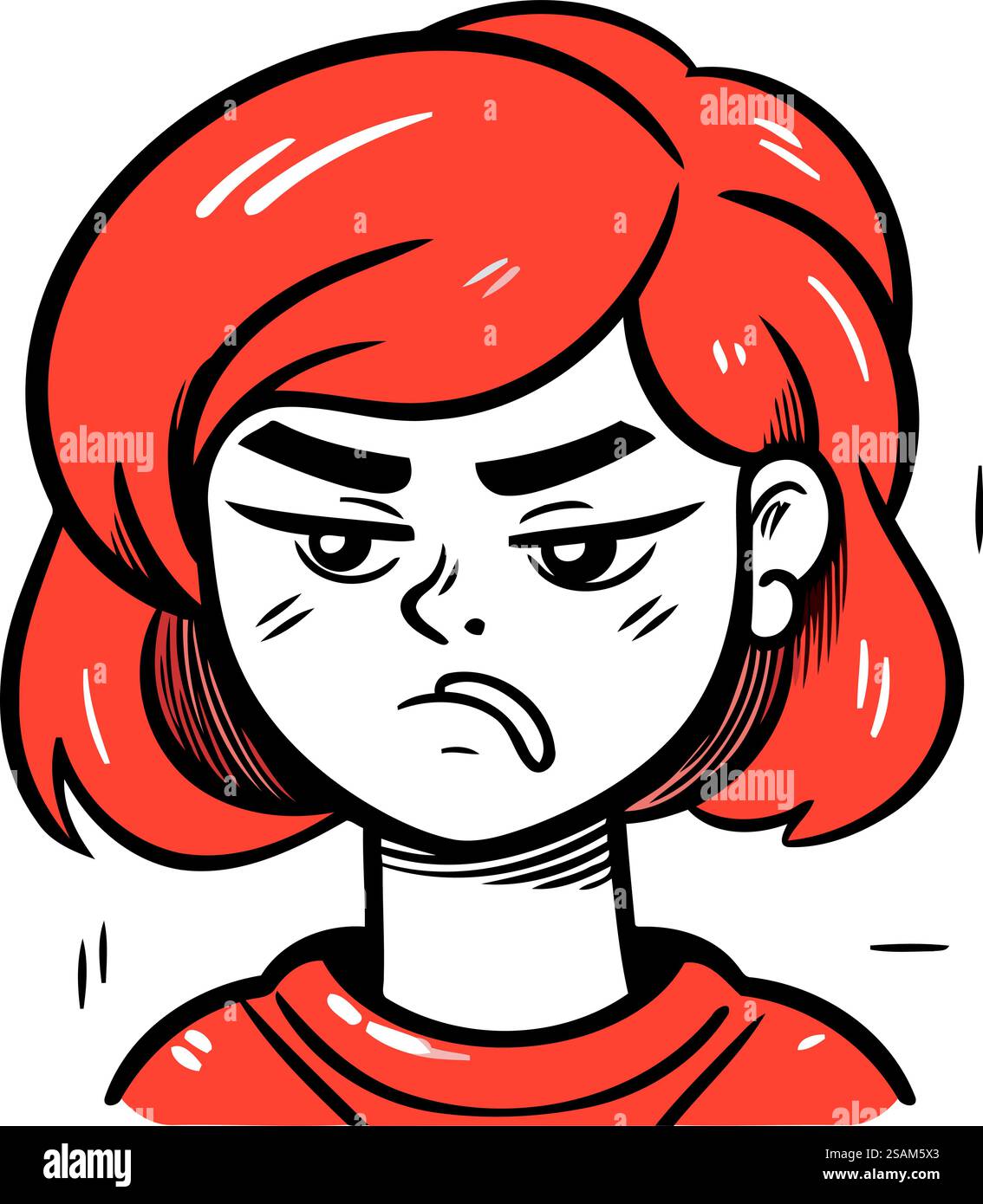 Woman hair outline Stock Vector Images - Alamy