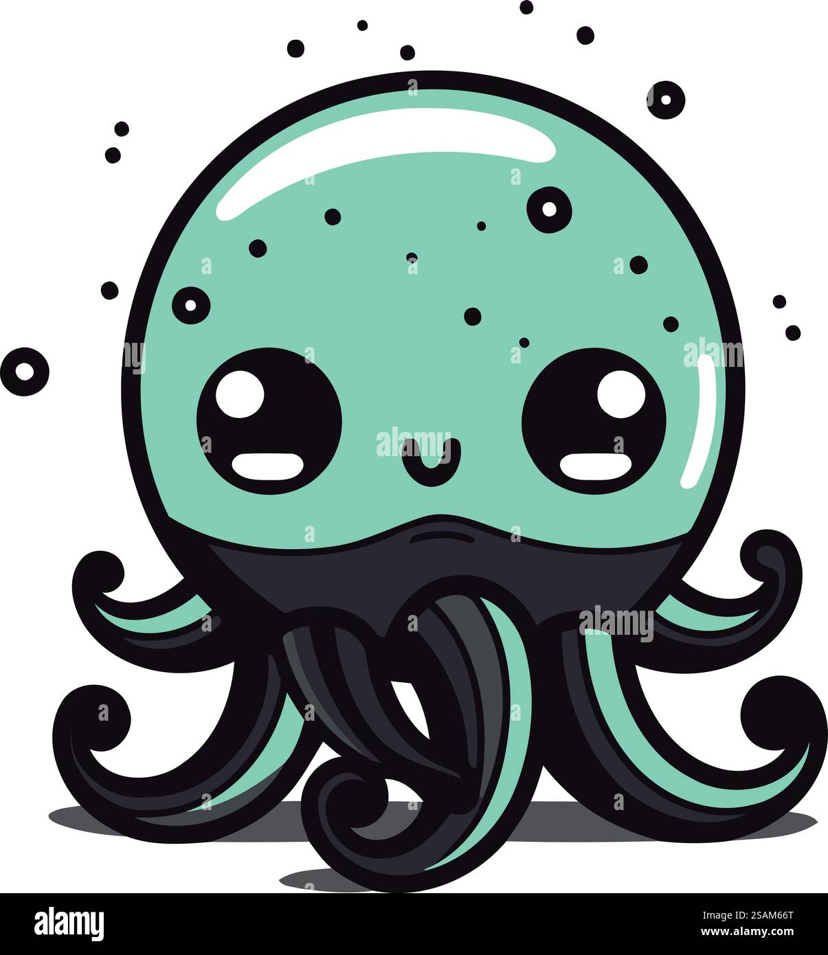 Cute Octopus Cartoon Mascot Character Vector Illustration Stock Vector ...