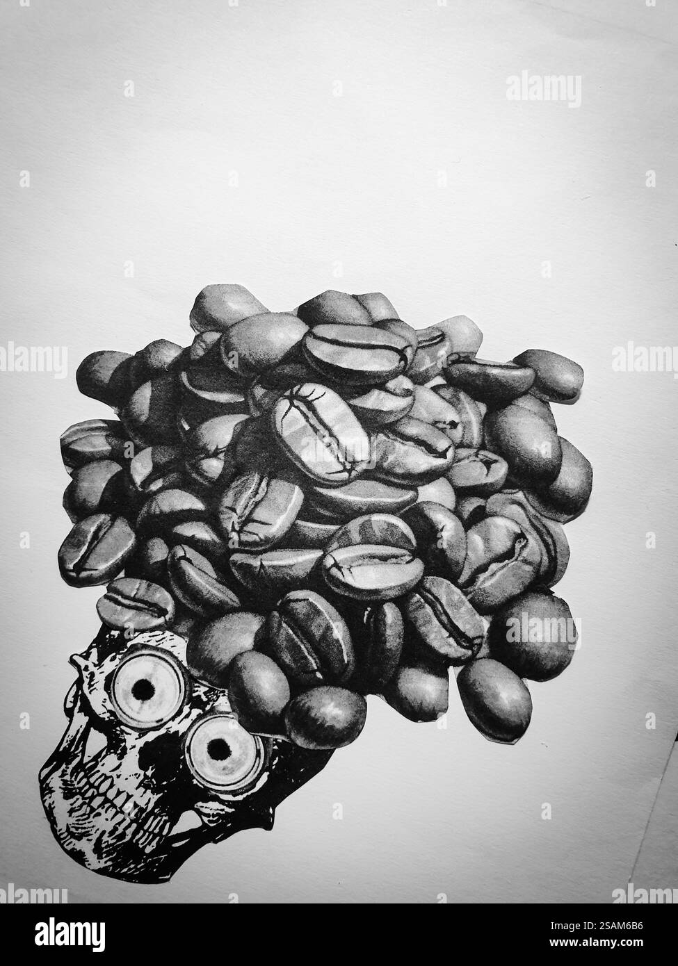 Close up wide open Black and White Stock Photos & Images - Alamy