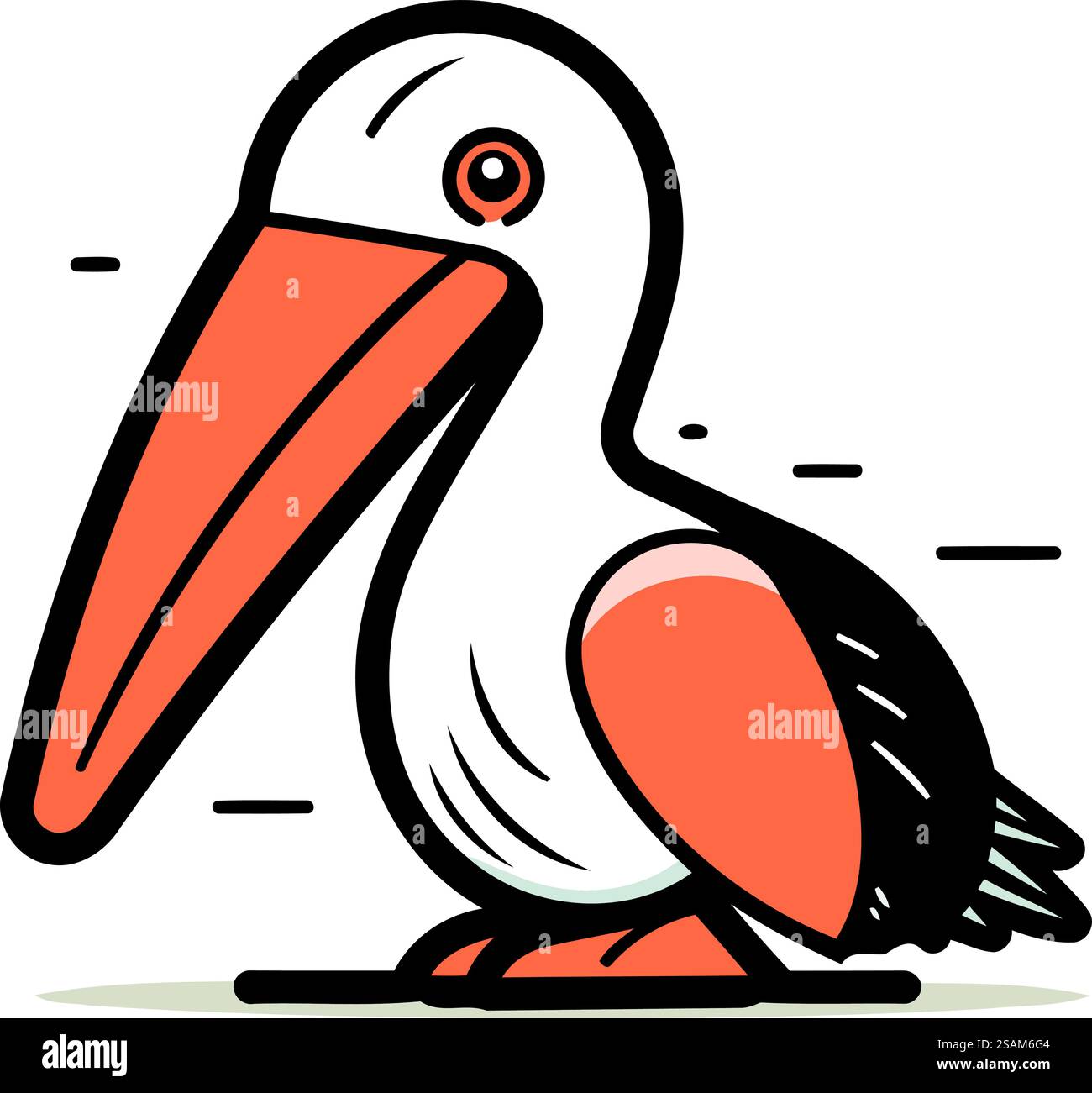 Pelican icon. vector illustration. Cartoon pelican icon Stock Vector ...