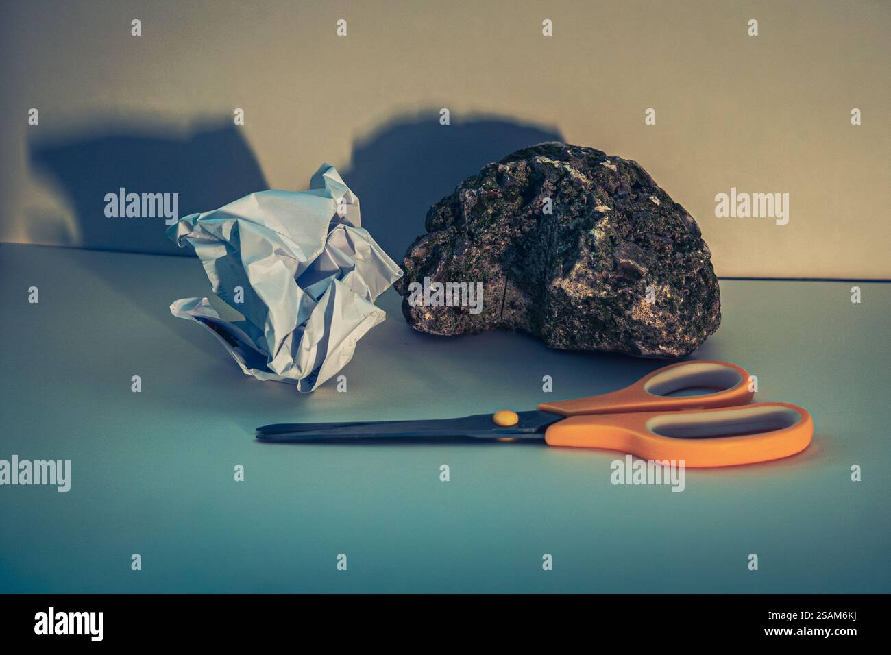 Rock paper and scissors hi-res stock photography and images - Alamy