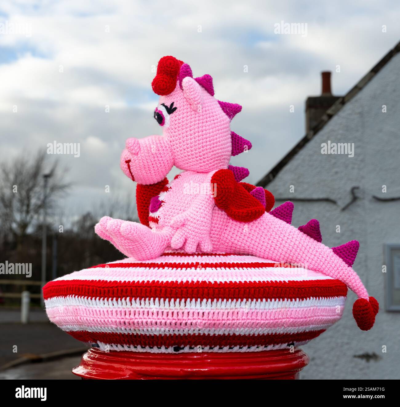 Kinloss, Moray, UK. 30th Jan, 2025. This is a Pink Dragon made by ...
