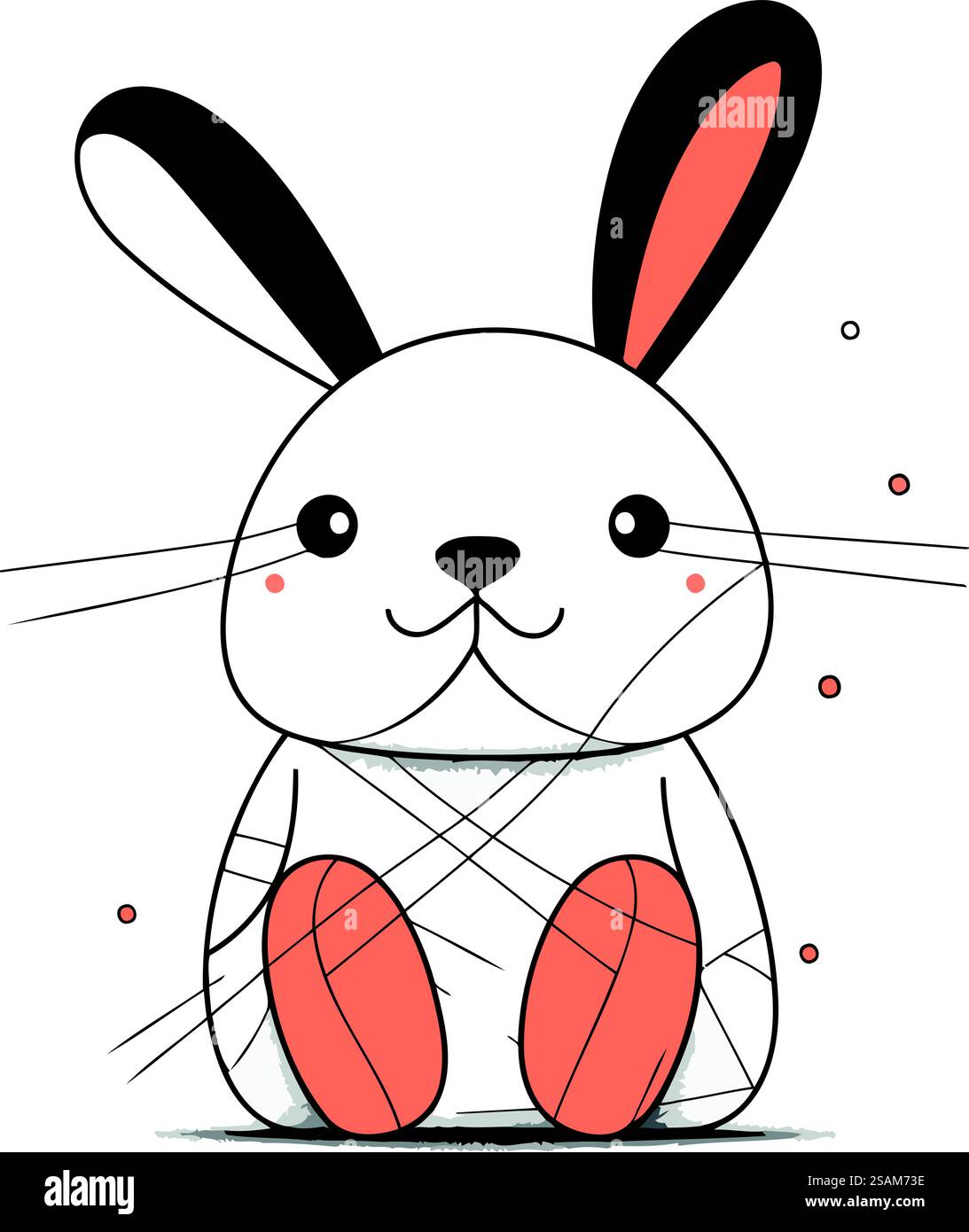 Cute cartoon bunny. Vector illustration. Can be used for t shirt ...