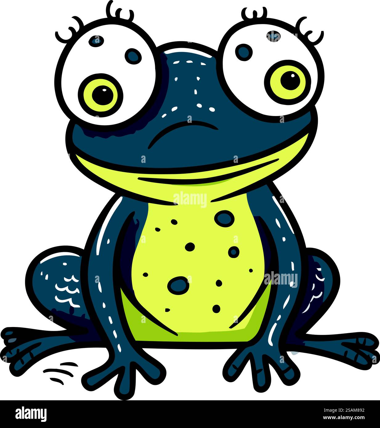 Frog. Vector illustration. Isolated on a white background Stock Vector ...