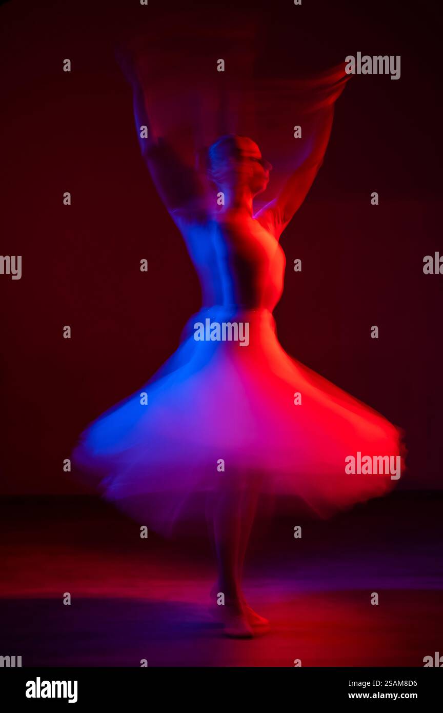 Woman dancing jumping girl long hi-res stock photography and images - Alamy