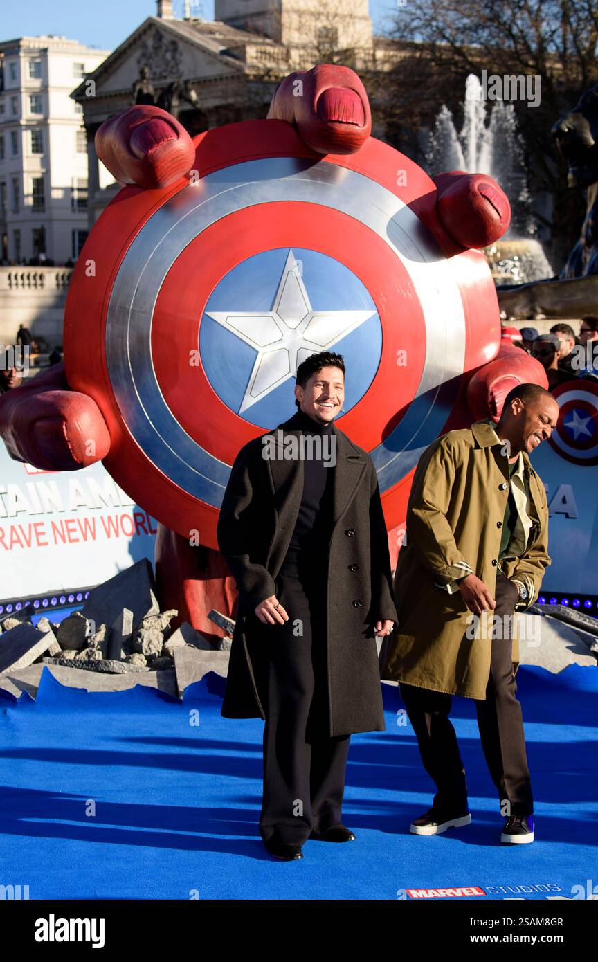 Danny Ramirez and Anthony Mackie at the “Captain America:Brave New ...