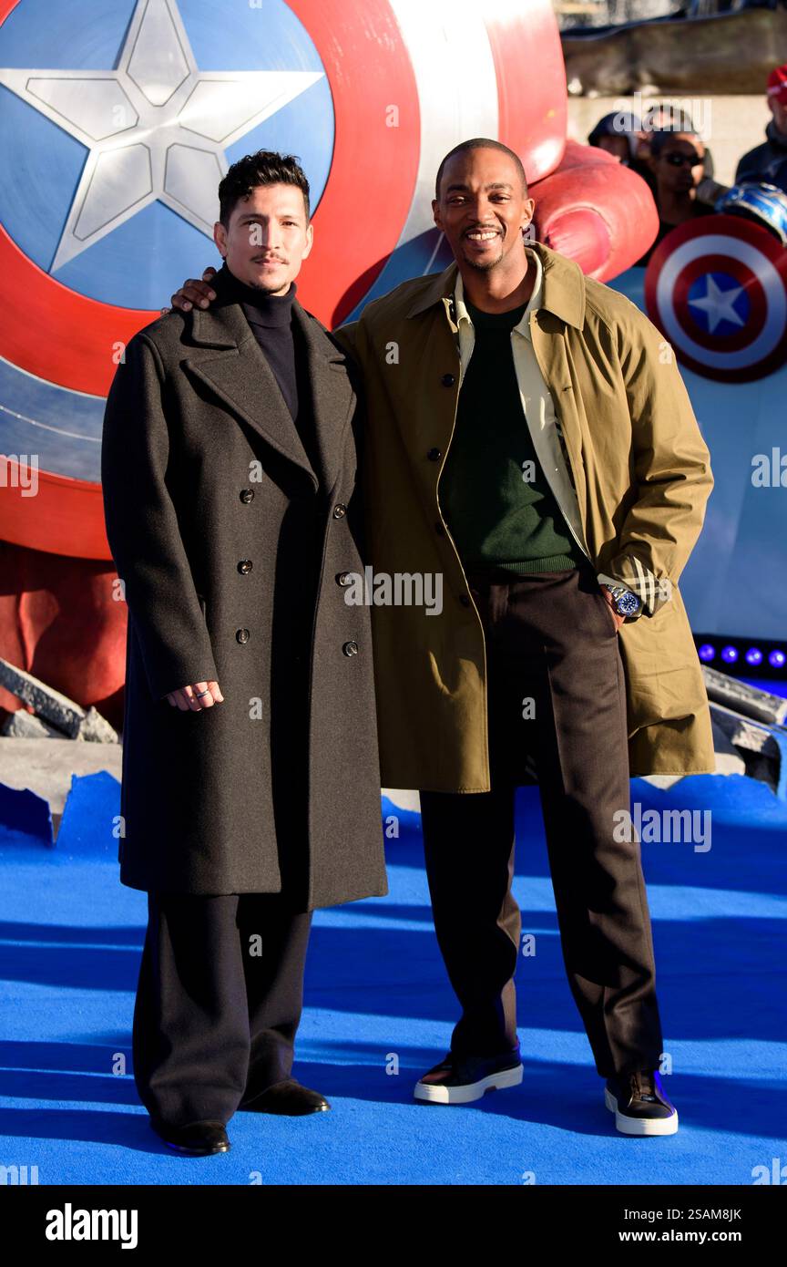 Danny Ramirez and Anthony Mackie at the “Captain America:Brave New ...