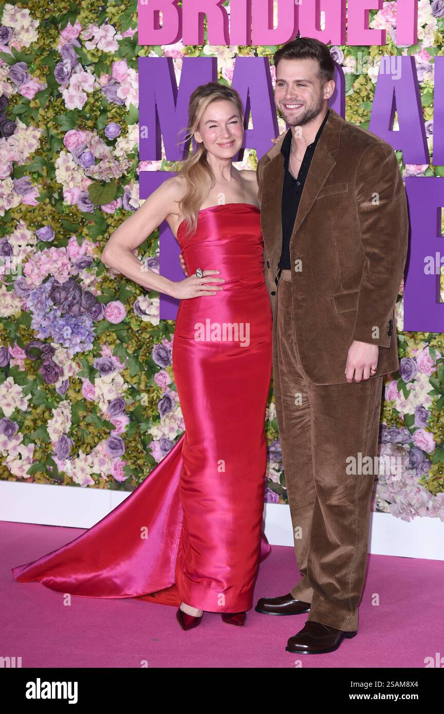 Renee Zellweger und Leo Woodall bei der Premiere des Kinofilms 'Bridget ...