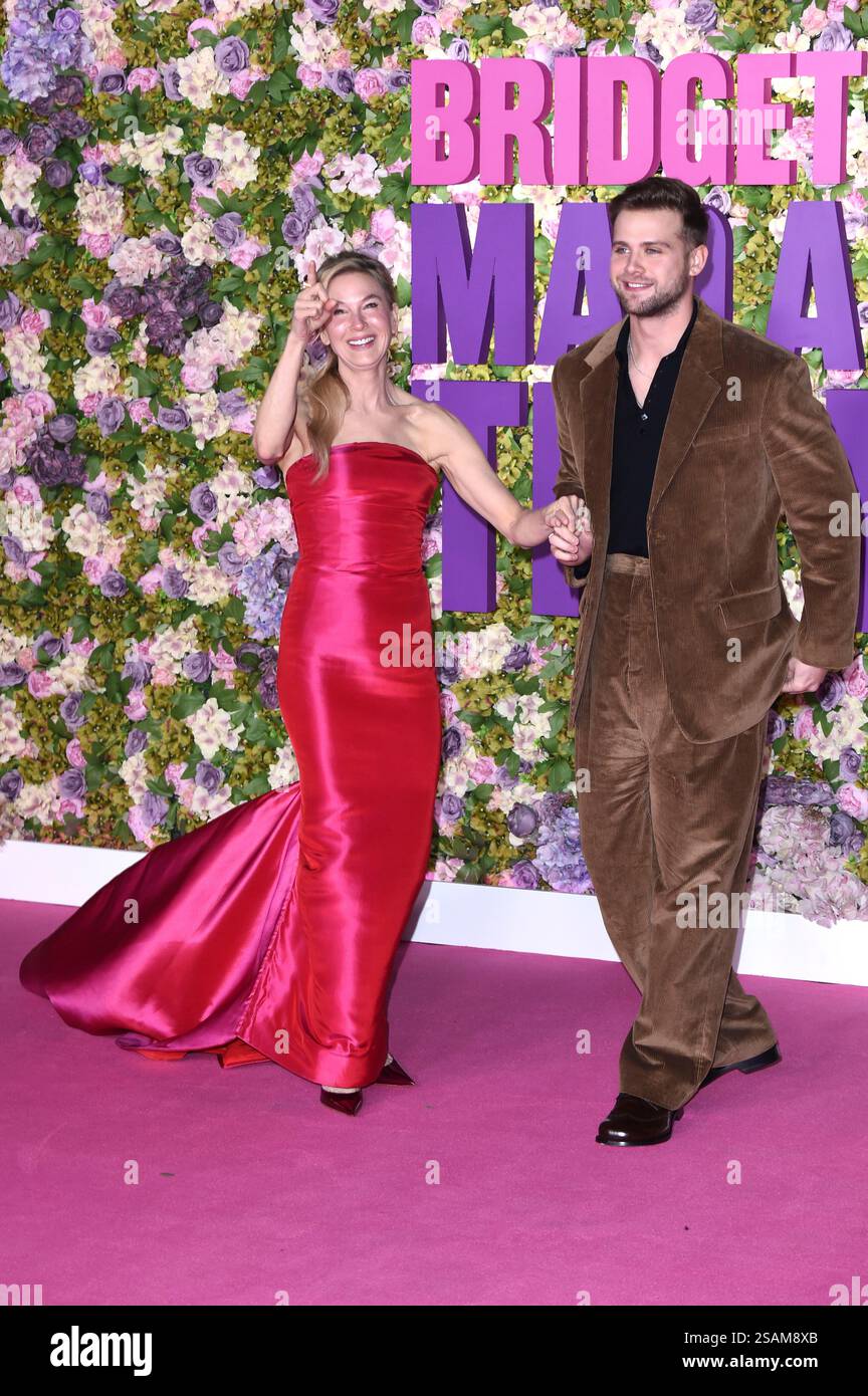 Renee Zellweger und Leo Woodall bei der Premiere des Kinofilms 'Bridget ...