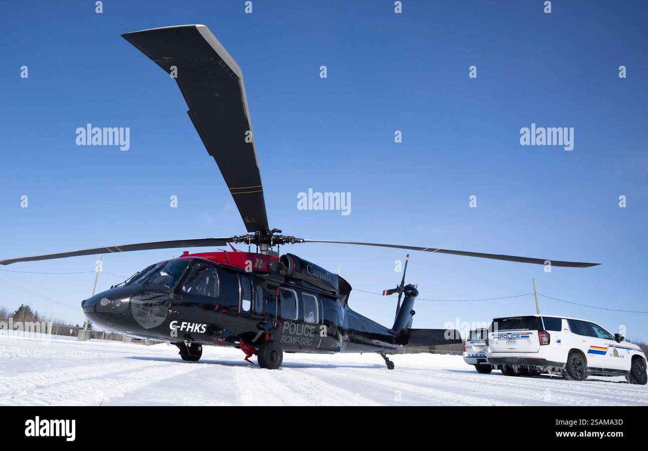 A new Black Hawk helicopter from the Royal Canadian Mounted Police ...
