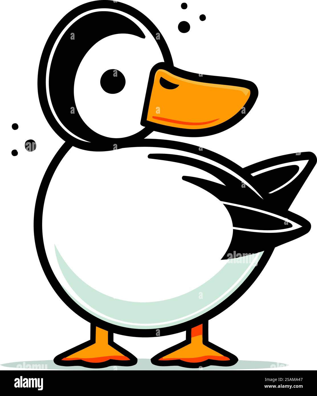 duck isolated on white background. vector illustration. eps 10 Stock ...