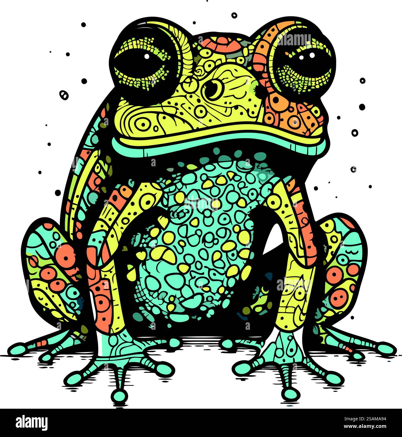 Frog symbol design hi-res stock photography and images - Alamy