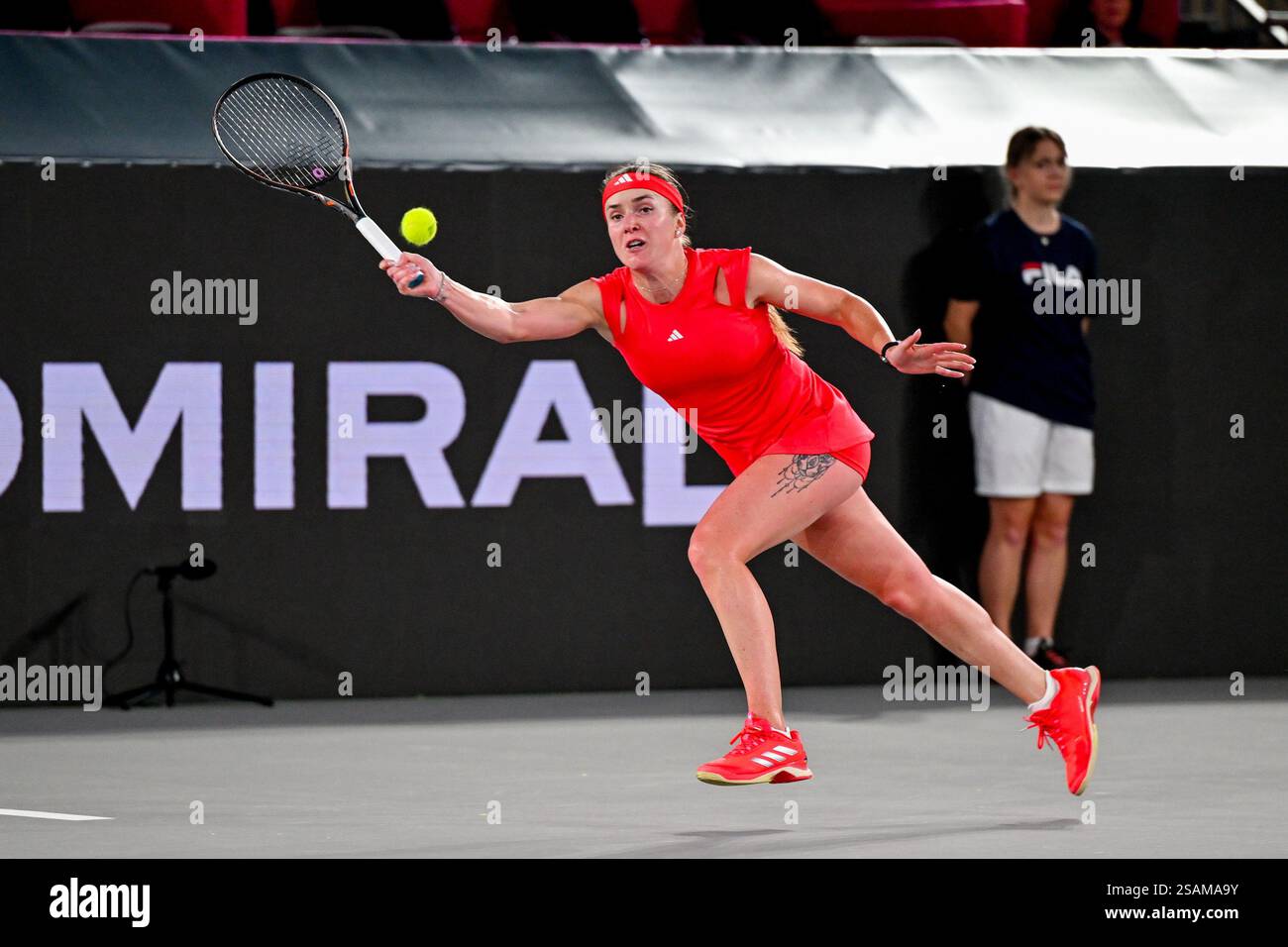 LINZ, AUSTRIA -JANUARY 30: Elina Svitolina of Ukraine in her match ...