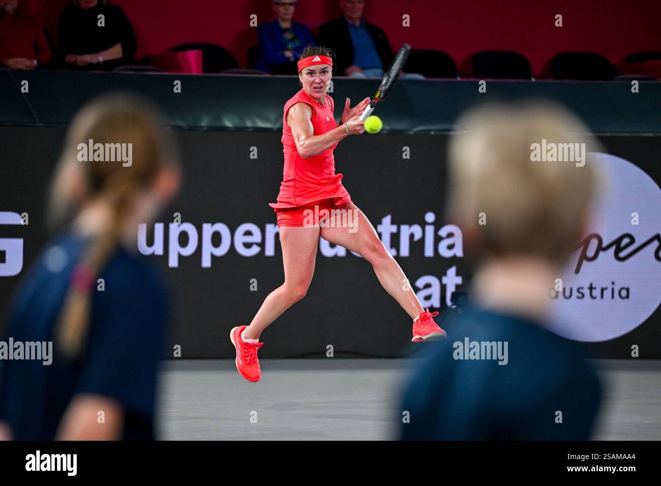 LINZ, AUSTRIA -JANUARY 30: Elina Svitolina of Ukraine in her match ...