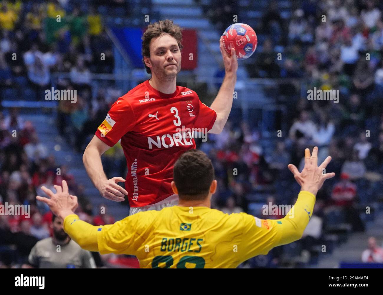 Oslo, Norway. 29th Jan, 2025. Handball: World Championship, Denmark ...