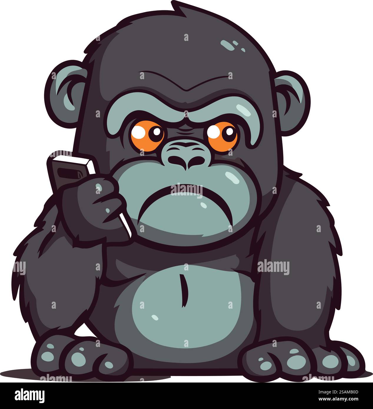 Holding a phone business Stock Vector Images - Alamy