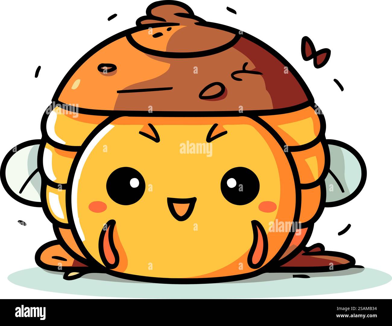 Cute line doodle coffee Stock Vector Images - Alamy