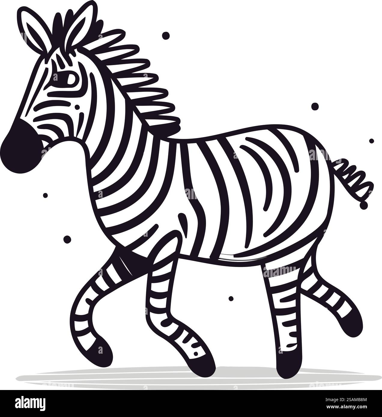 Zebra animal isolated on hi-res stock photography and images - Alamy