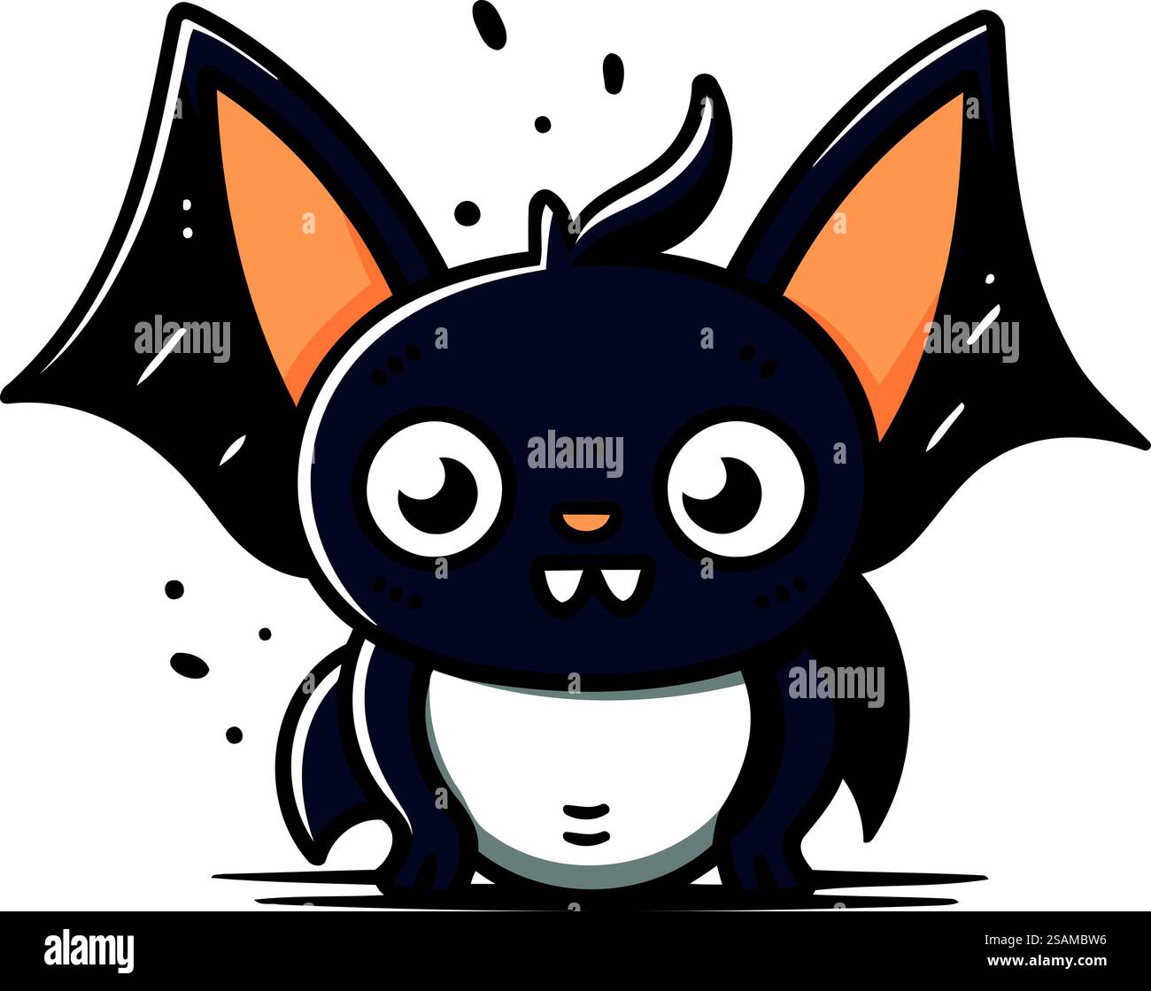 Cartoon illustration bat in Cut Out Stock Images & Pictures - Alamy