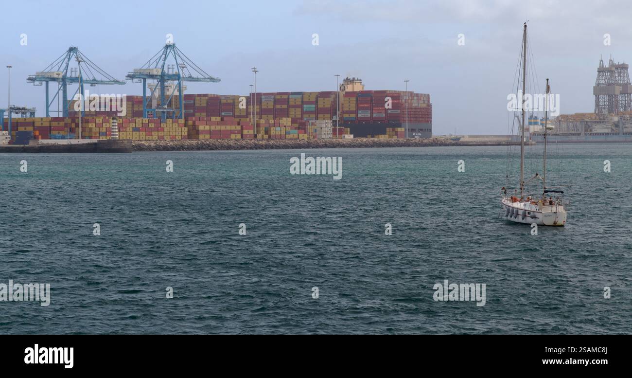 Las Palmas de Gran Canaria, Spain - January 30 2025: Ultra large ...