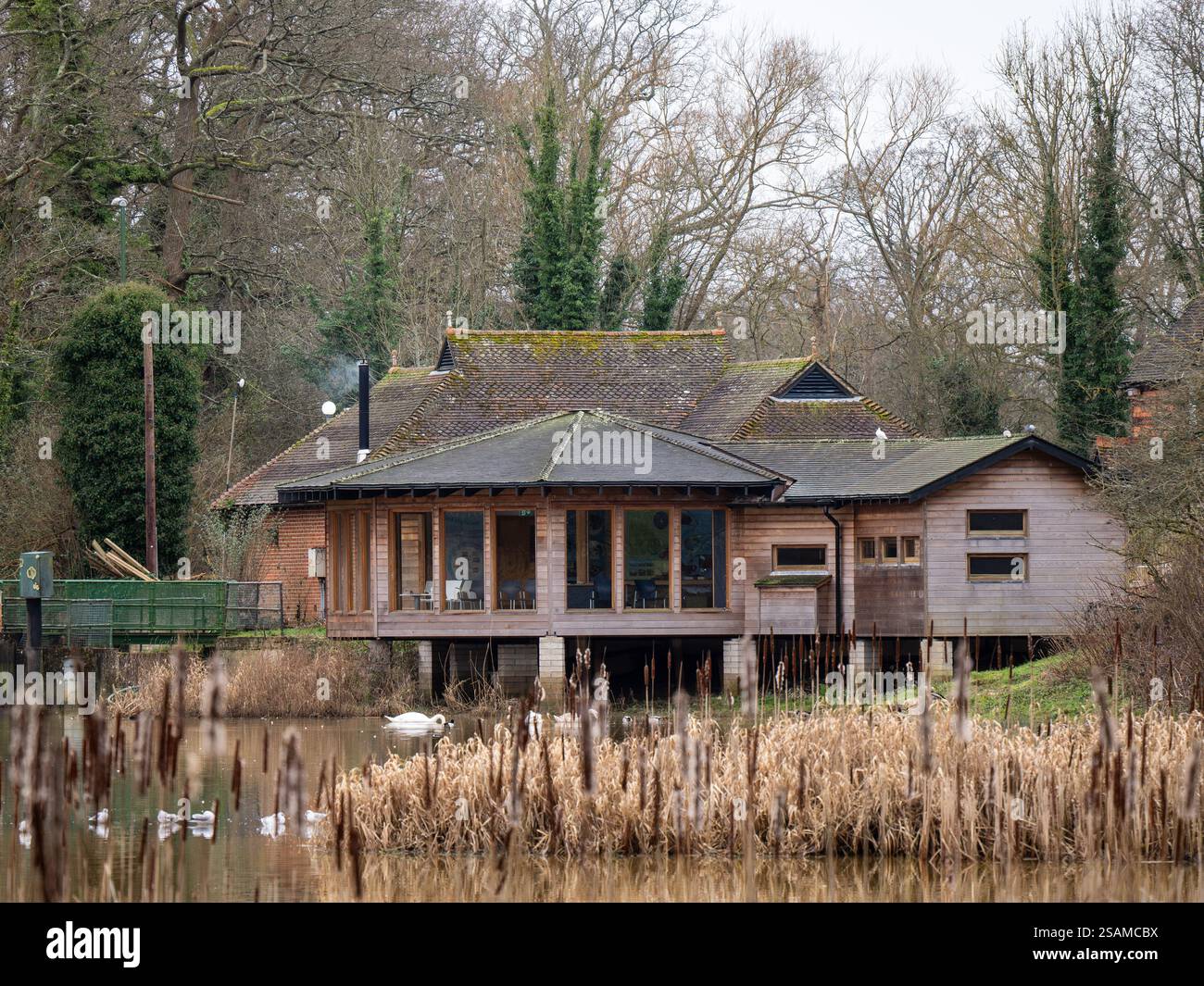 Visitor Centre, Warnham Local Nature Reserve Stock Photo - Alamy