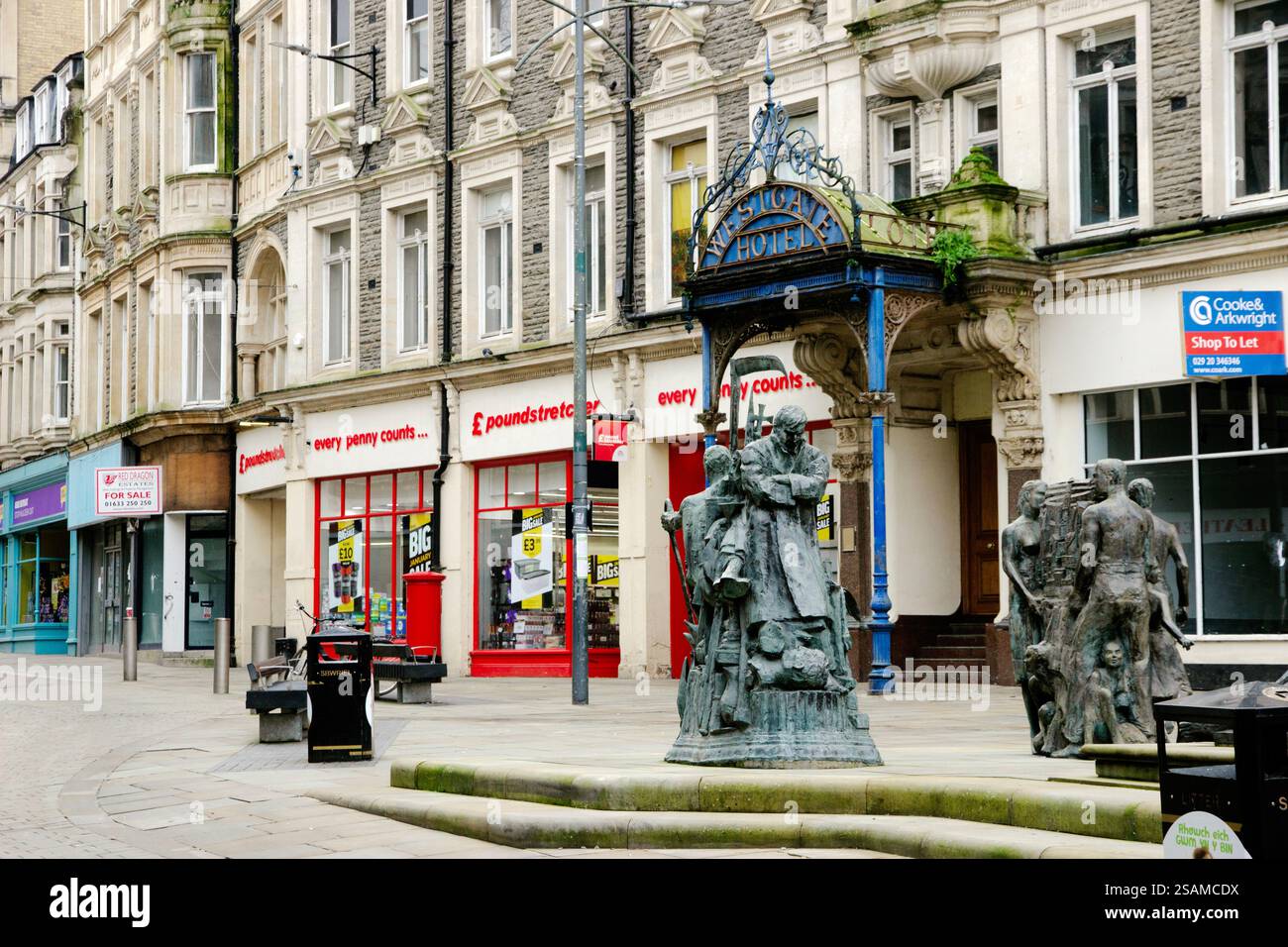 The Westgate Hotel Newport, a Grade II listed building and scene of the ...