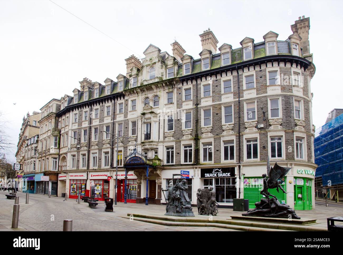 The Westgate Hotel Newport, a Grade II listed building and scene of the ...
