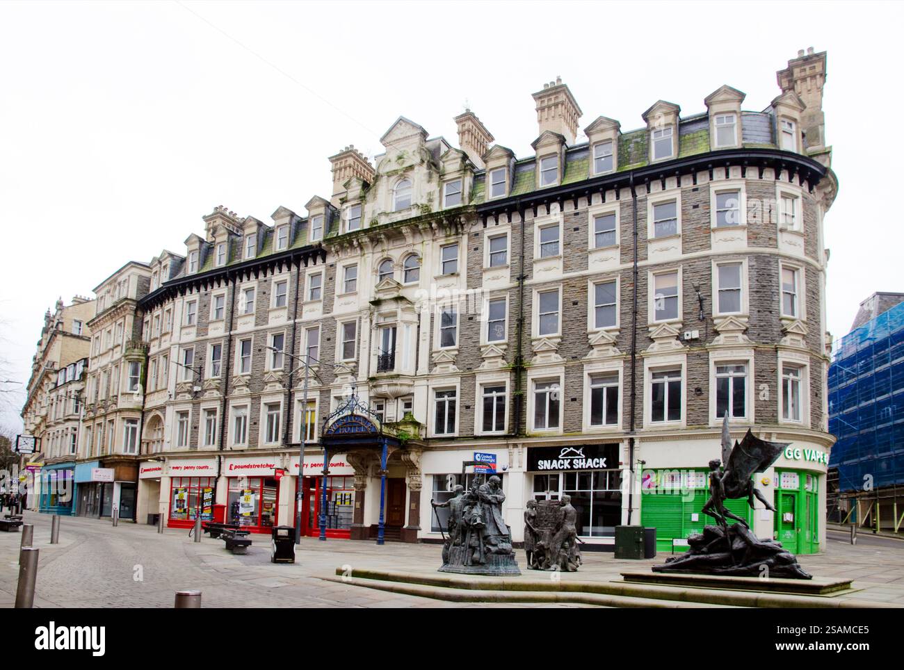 The Westgate Hotel Newport, a Grade II listed building and scene of the ...