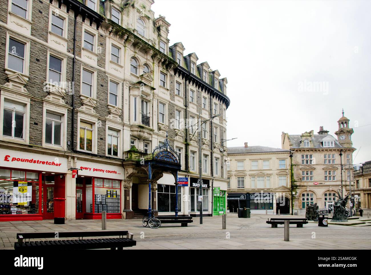 The Westgate Hotel Newport, a Grade II listed building and scene of the ...
