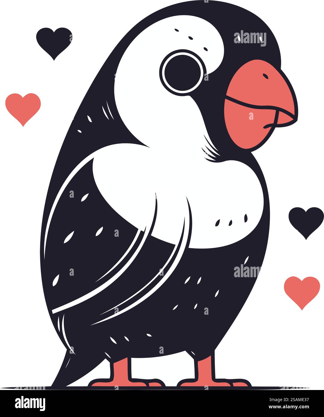 Puffin vector illustration. Isolated on a white background Stock Vector ...
