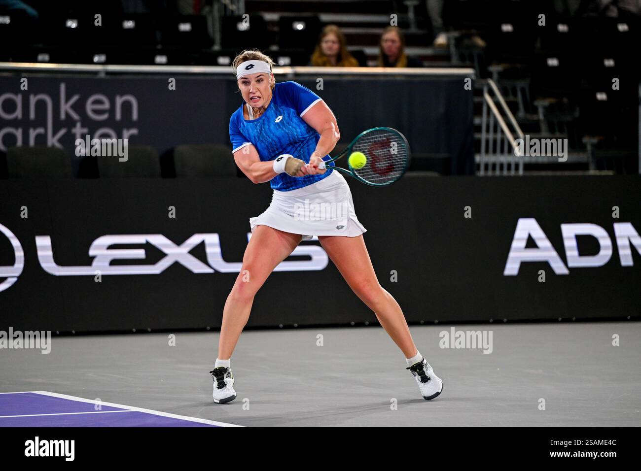 LINZ, AUSTRIA -JANUARY 30: Anna Blinkova action in her match against ...