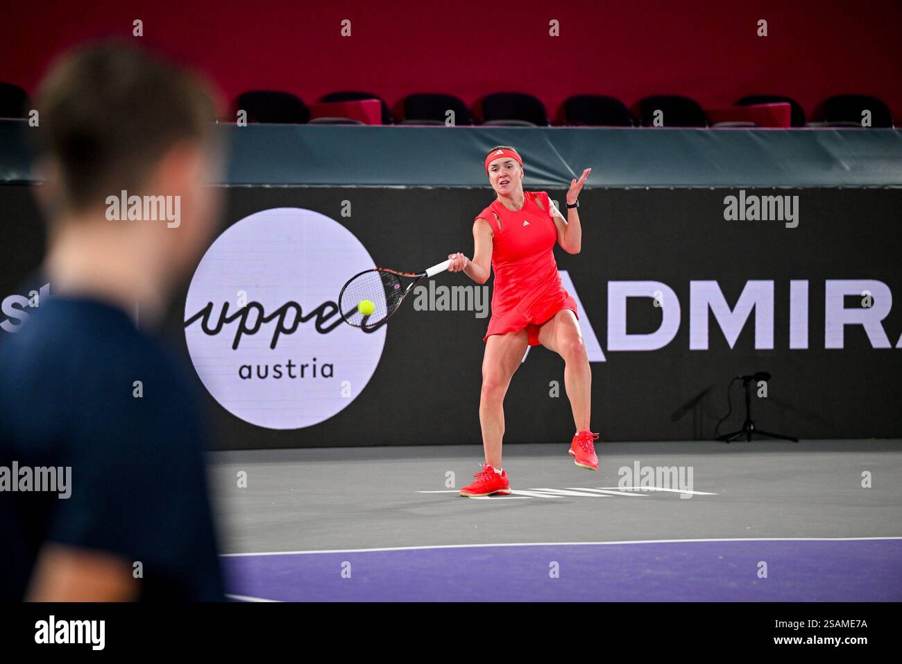 LINZ, AUSTRIA -JANUARY 30: Elina Svitolina of Ukraine in her match ...