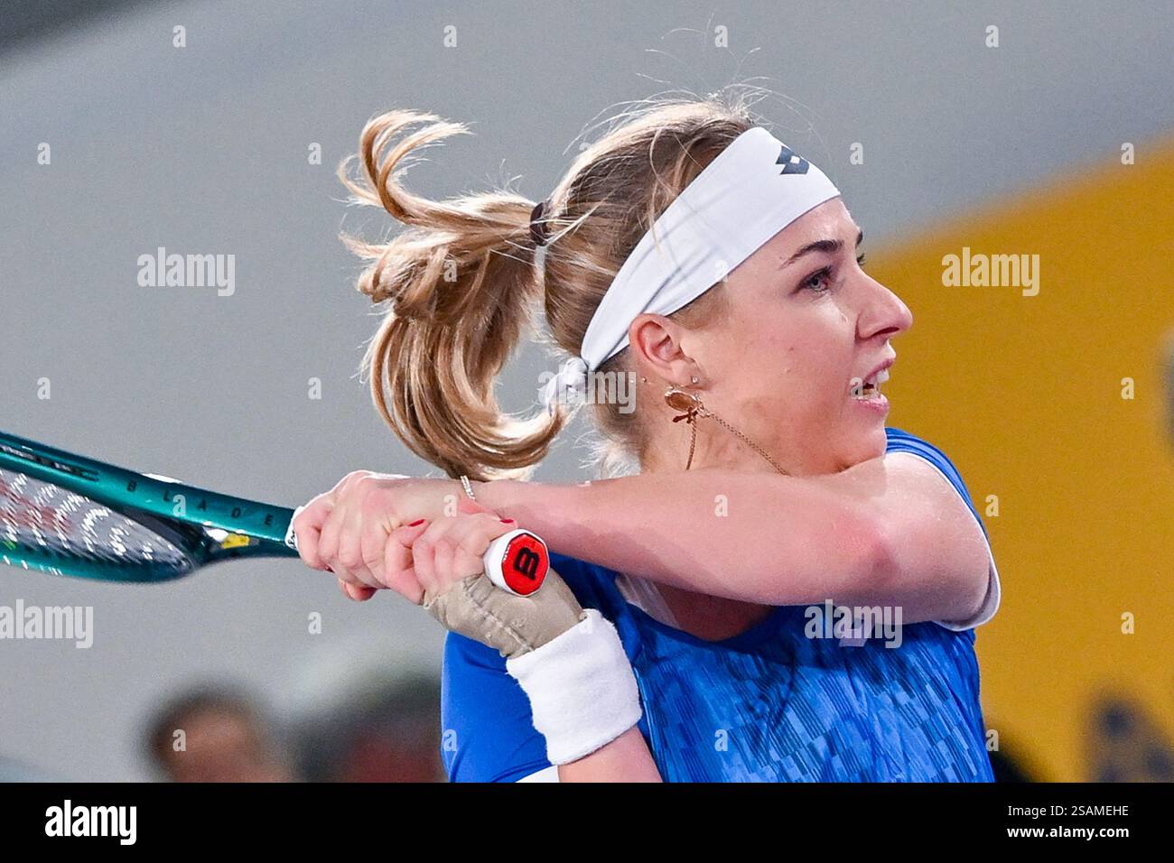 Linz, Austria. 30th Jan, 2025. LINZ, AUSTRIA -JANUARY 30: Anna Blinkova ...