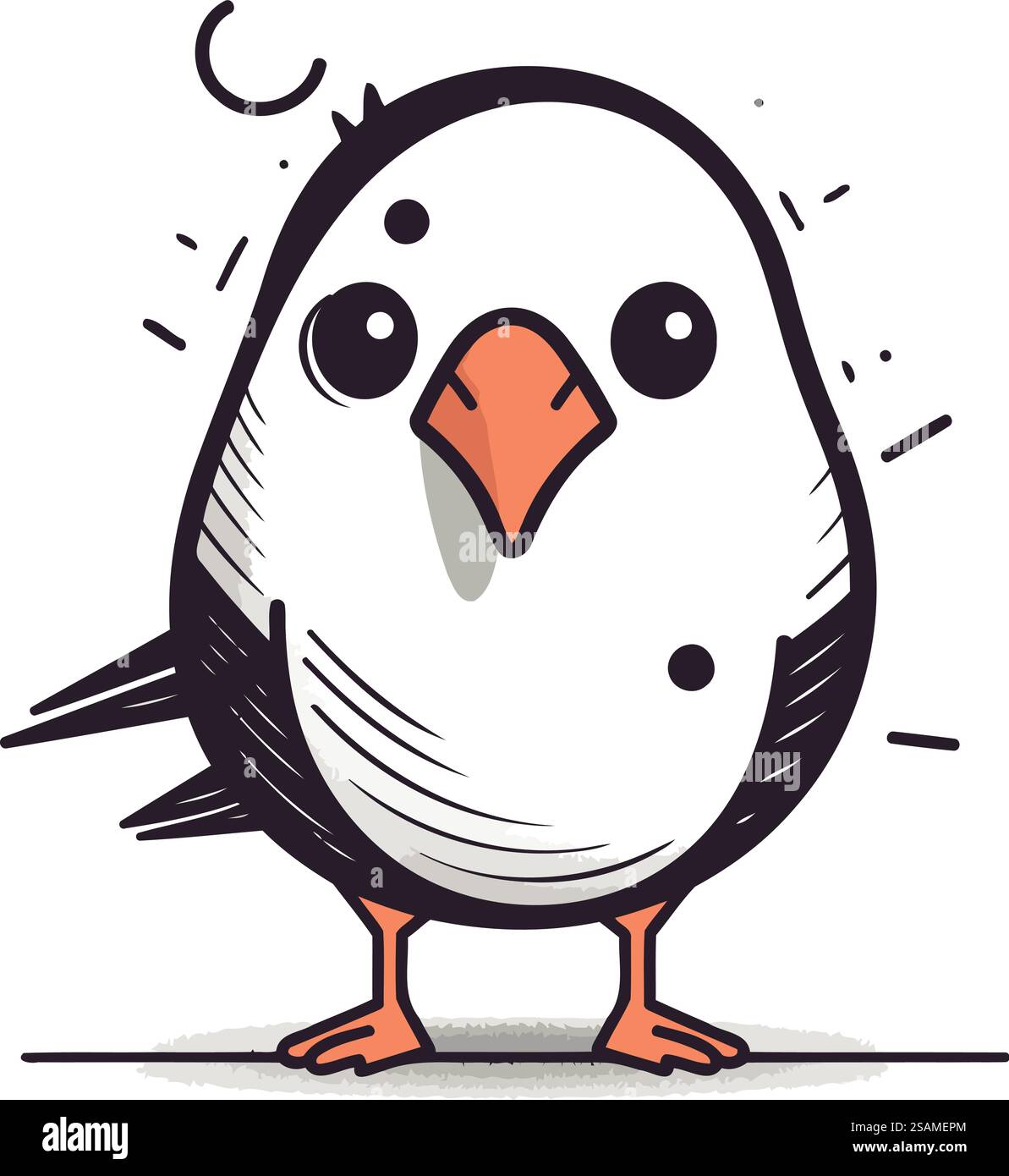 Pigeon vector illustration. Cute cartoon character for your design ...
