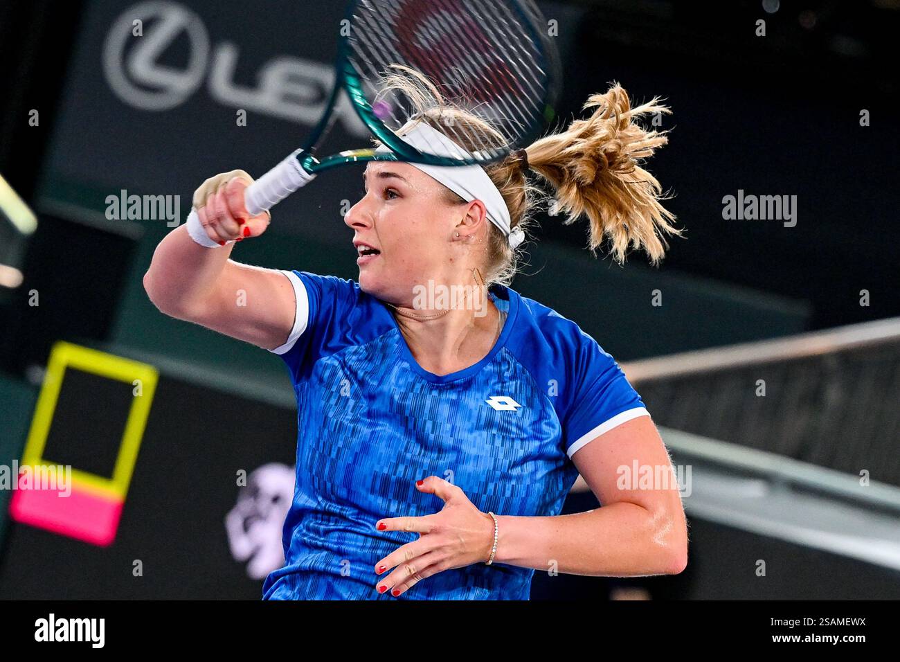 Linz, Austria. 30th Jan, 2025. LINZ, AUSTRIA -JANUARY 30: Anna Blinkova ...