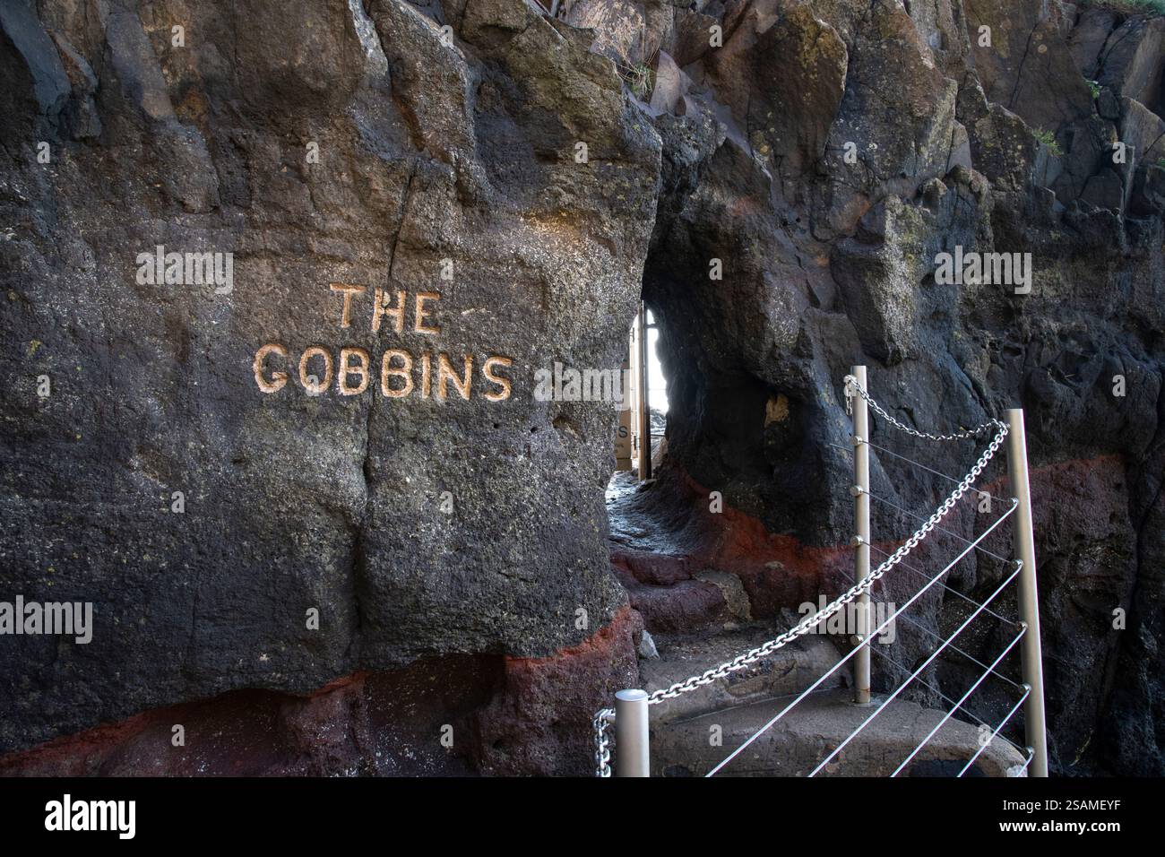 The Gobbins is a cliff-face running from Whitehead to Portmuck Harbour ...