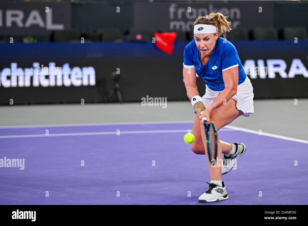 LINZ, AUSTRIA -JANUARY 30: Anna Blinkova action in her match against ...