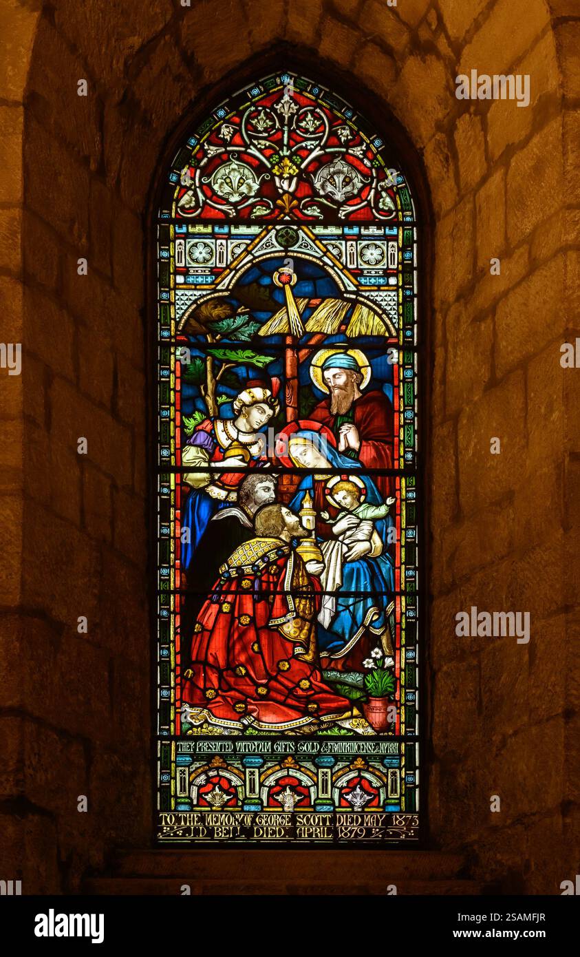 Hexham, Northumberland, England, UK. Hexham Abbey (Church of the ...