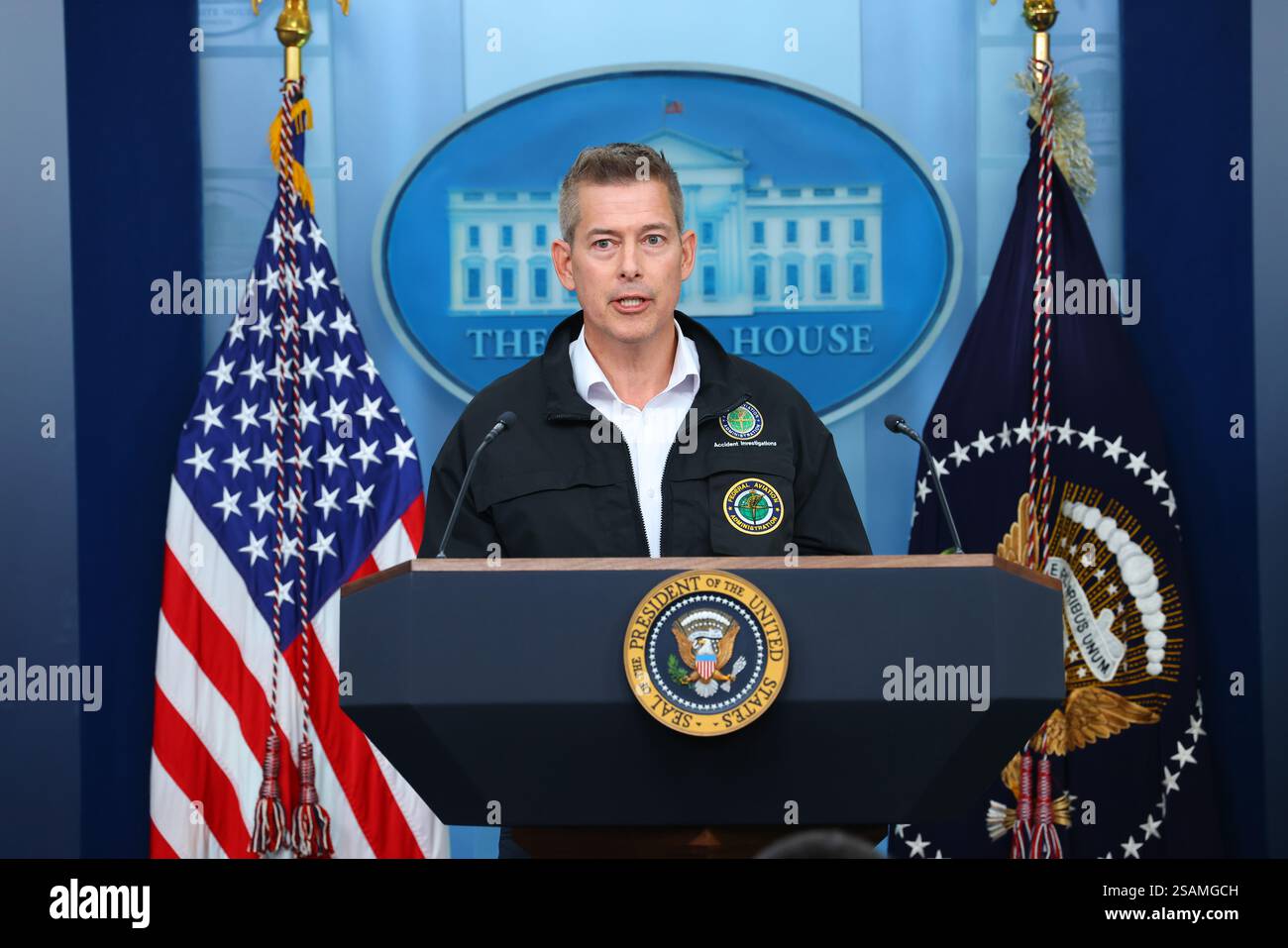 WASHINGTON –– President Donald Trump speaks at a White House press ...