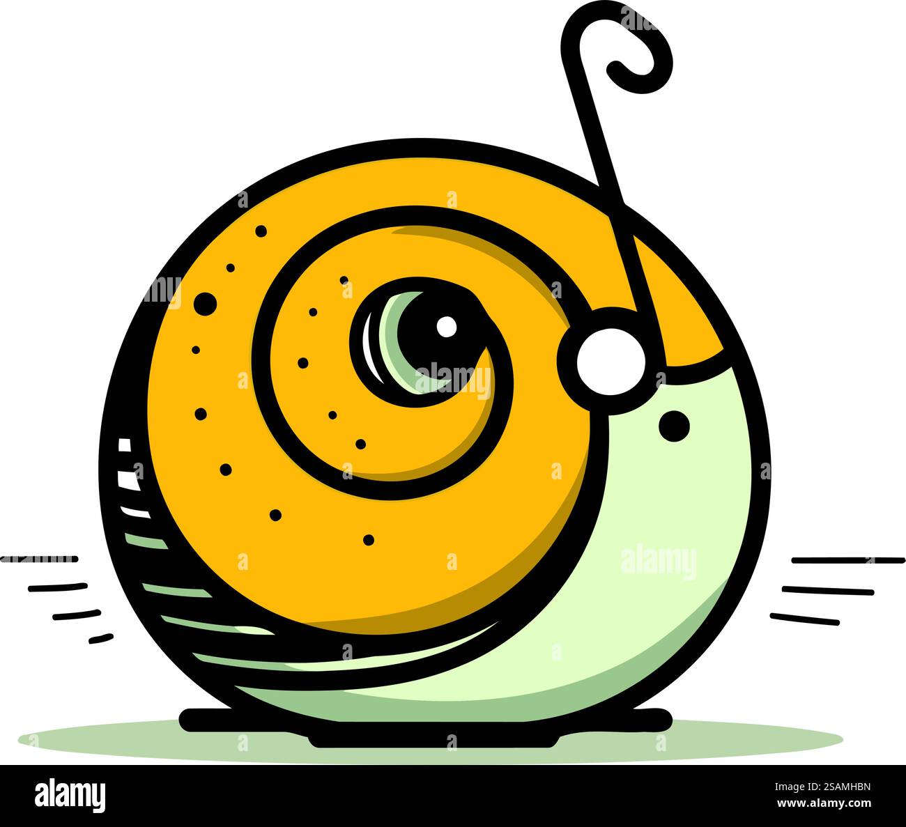 Cartoon eyeball. Vector illustration. Cute cartoon eyeball Stock Vector ...